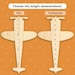 Airplane Growth Chart Vintage Airplane Height Chart Personalized Growth ...