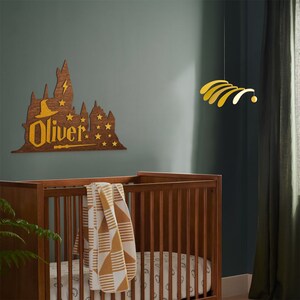 Wizard Nursery Sign Baby Name Sign Wizard Custom Wood Name - Etsy