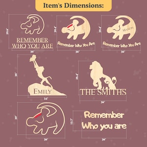 Simba Name Sign for Nursery Lion King Wall Art Baby Nursery Decor ...