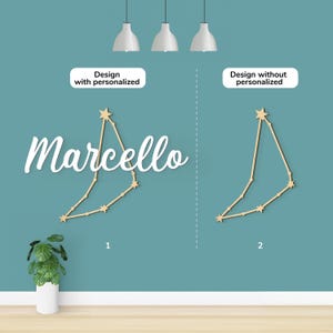 Personalized Constellation With Name New Baby Sign Star Kids Room Decor ...