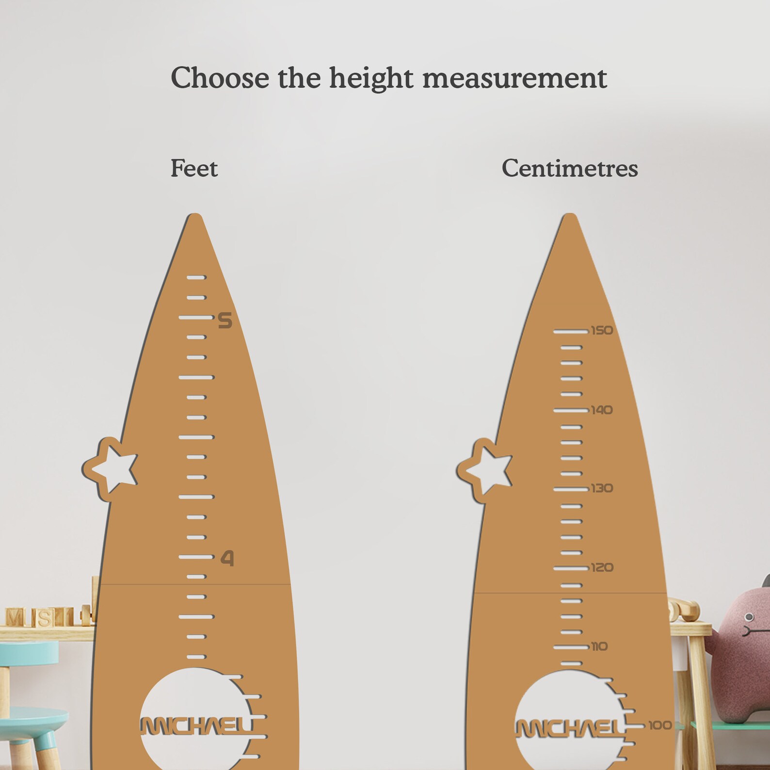 Growth Chart Nasa Gift Baby Nursery Ruler Growth Chart Space - Etsy