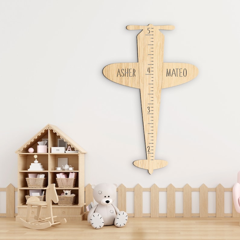 Airplane Growth Chart Vintage Airplane Height Chart | Etsy