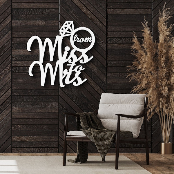 Miss to Mrs Sign - Etsy