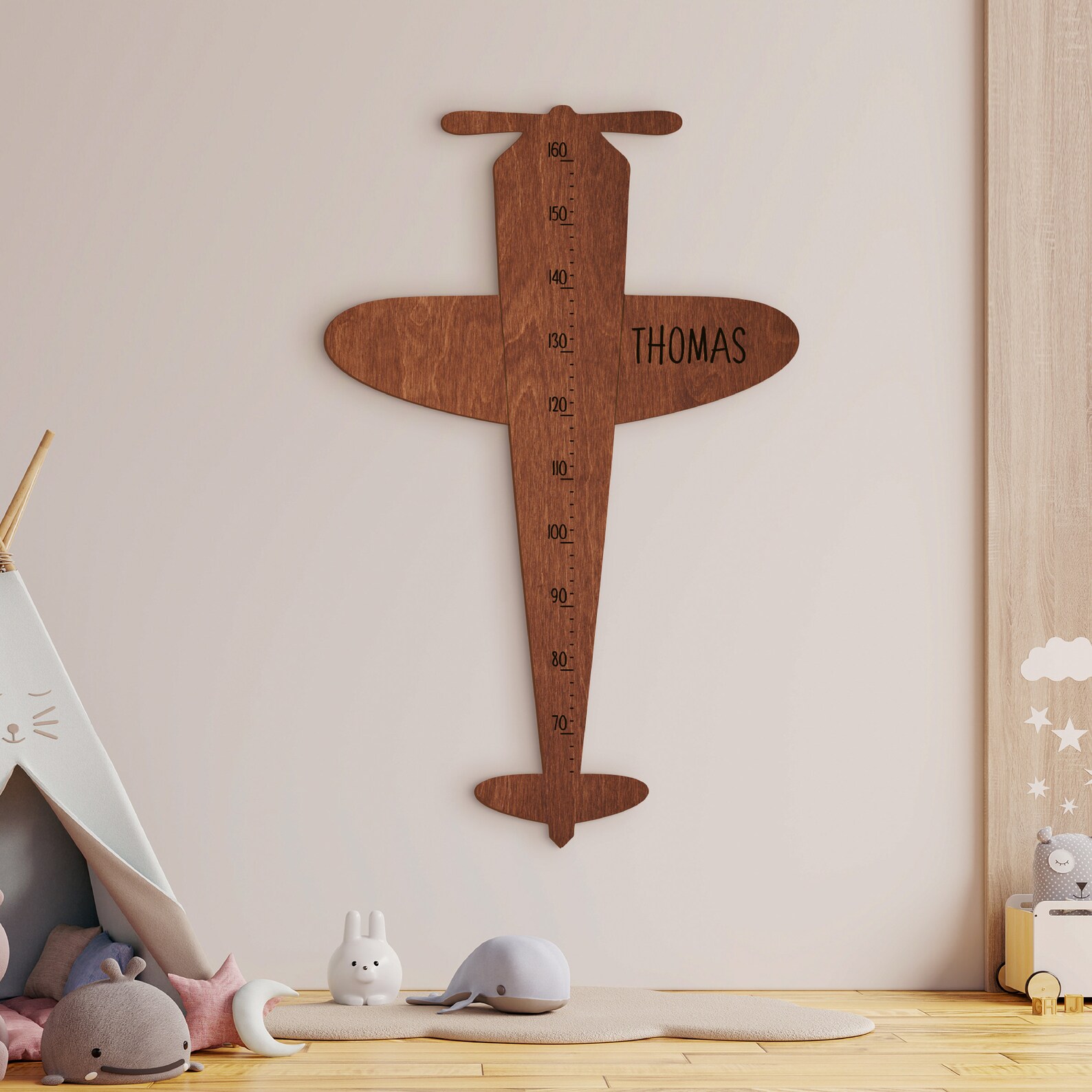 Airplane Growth Chart Vintage Airplane Height Chart Personalized Growth ...