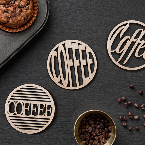 Wooden Cup Coaster - Etsy