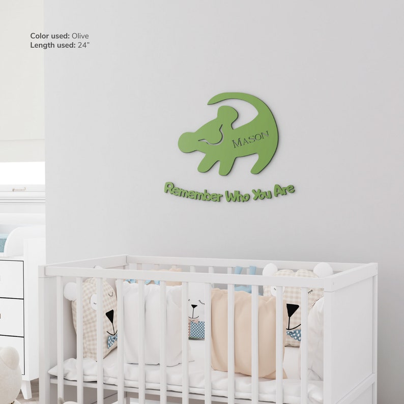 Simba Name Sign for Nursery Lion King Wall Art Baby Nursery - Etsy