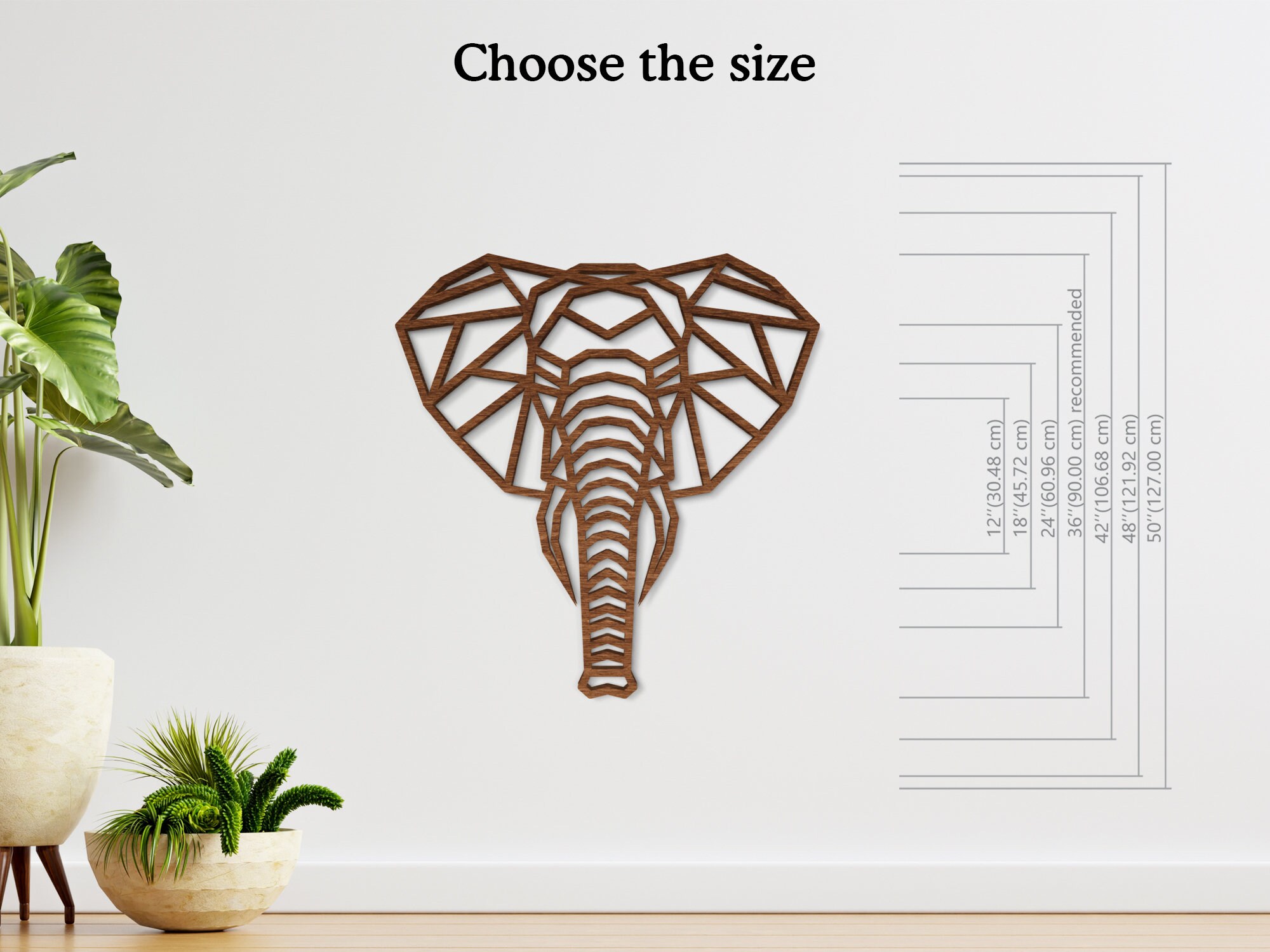 Animal Room Decor Large Wood Wall Art Minimalist Wall Art Wall Decor ...