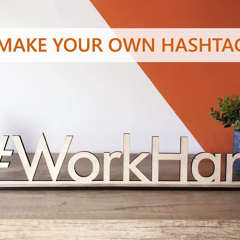 Wooden Hashtag - Etsy