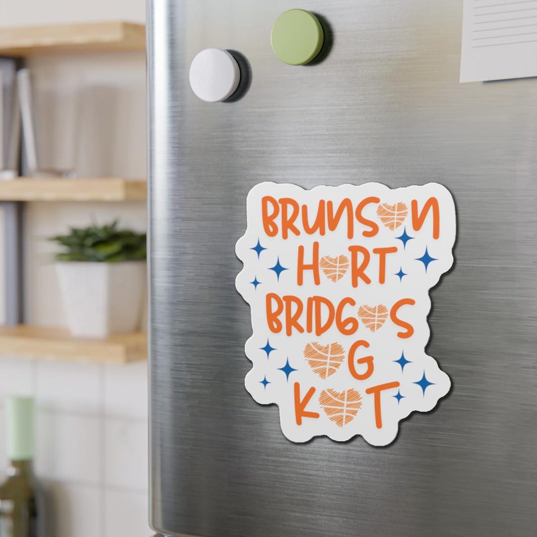 Knicks Starting 5 Line up Die-cut Magnet | New York Knick Magnet ...