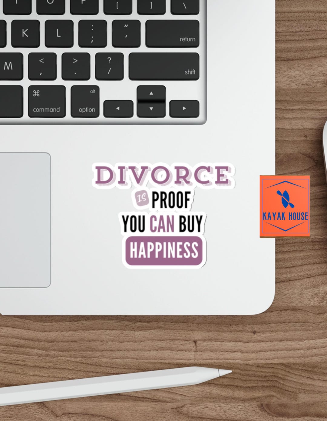 You Can Buy Happiness Die-cut Sticker Divorce| Divorcee Laptop Sticker ...