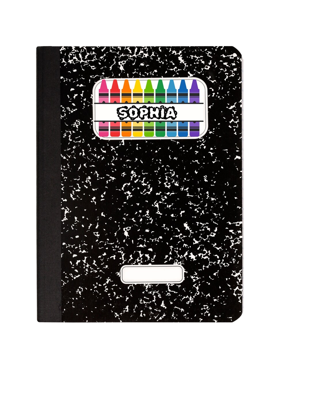 Personalized Crayon Name Label | Cute Sticker, Name Stickers, Student ...