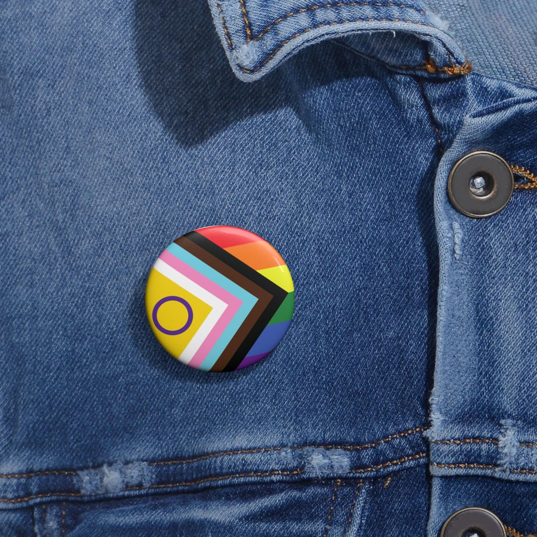 LGBTQIA+ Flag Custom Pin Buttons | Rainbow Pride Badge, LGBTQ Pin ...