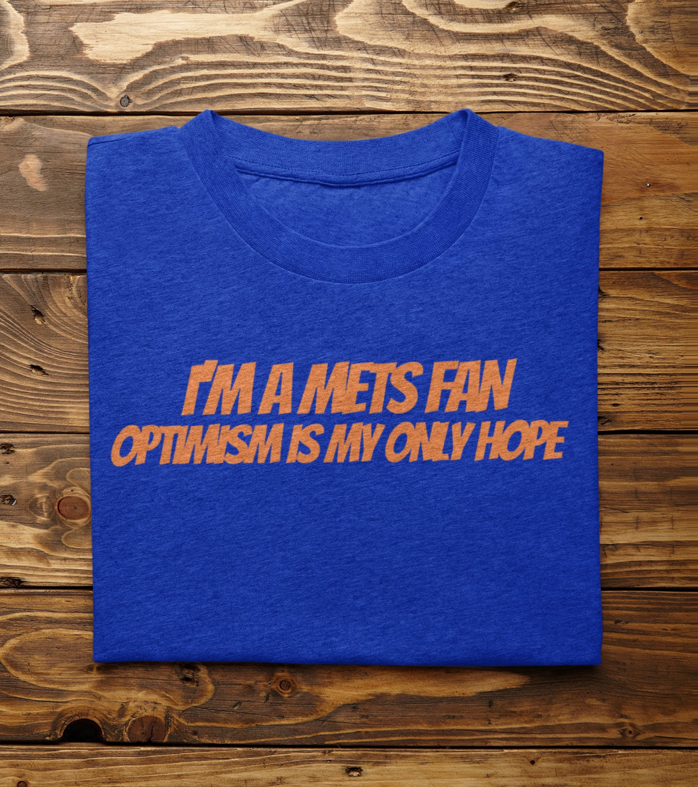 I'm a Mets Fan Optimism is My Only Hope Unisex Heavy Cotton Tee New ...