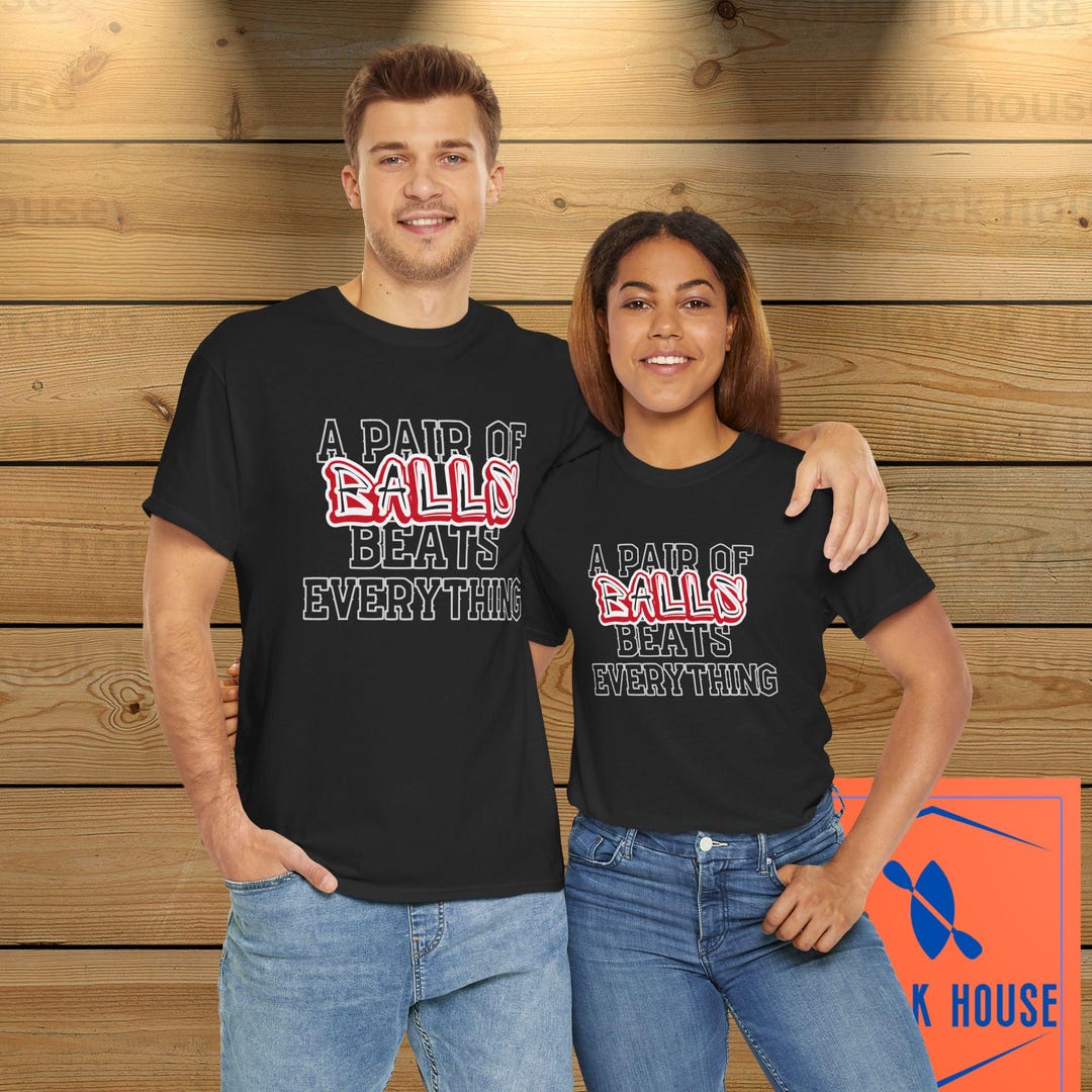 A Pair of Balls Beats Everything Unisex Heavy Cotton Poker Tee - Etsy