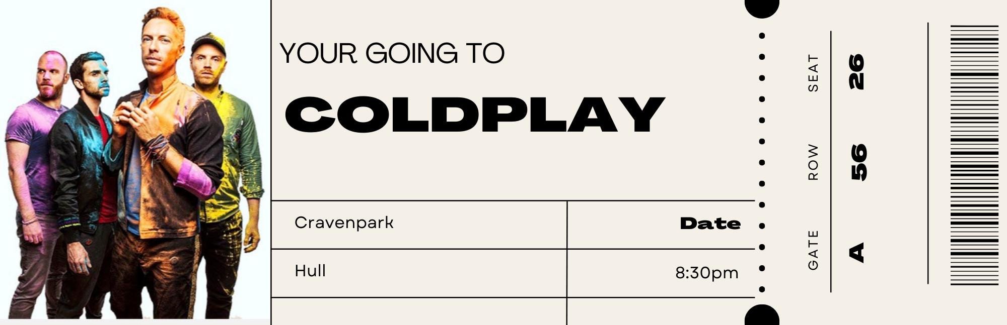 Concert Ticket Digital Print - Etsy