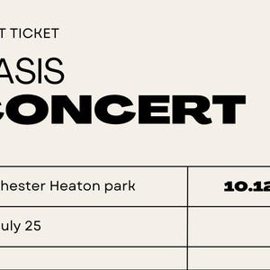 Concert Ticket Digital Print - Etsy
