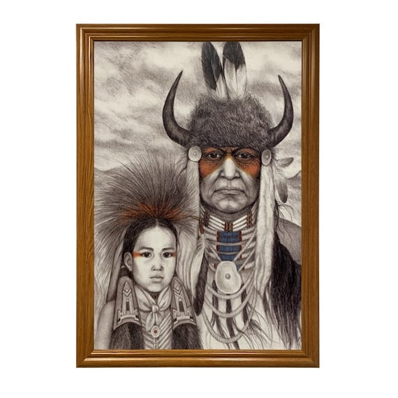 Native American Father Son Traditional Ethnic Generations - Etsy