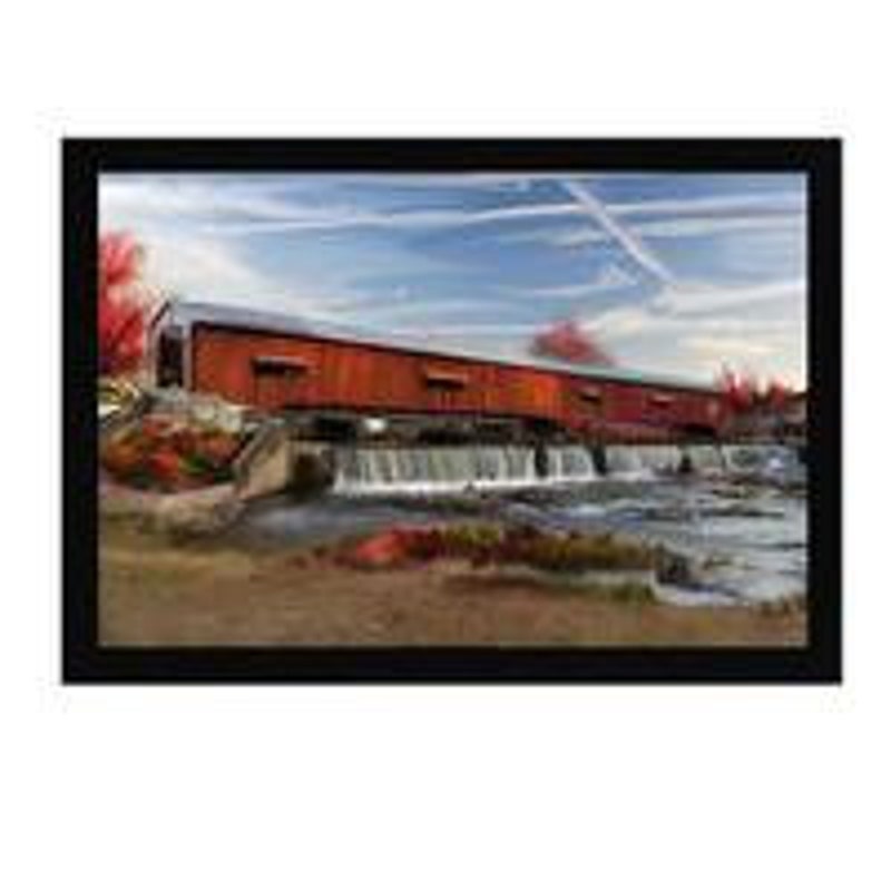Red Covered Bridge - Etsy