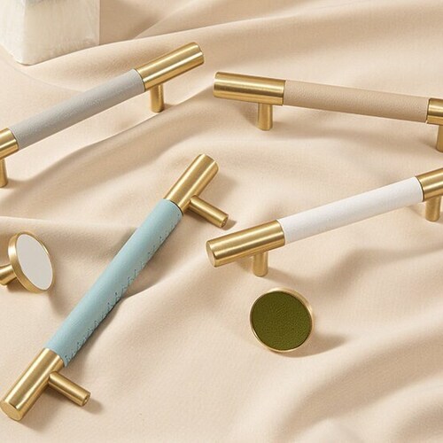 Solid Brass Cabinet Handles Knobs Drawer Pulls Knobs Kitchen | Etsy Canada