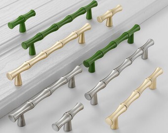 Bamboo Knob Drawer Pulls Cabinet Knobs Pull Dresser Handles Lynns ...