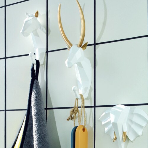 Vivid Modern Wall Hooks Animal Decorative Wall Hooks Handmade - Etsy