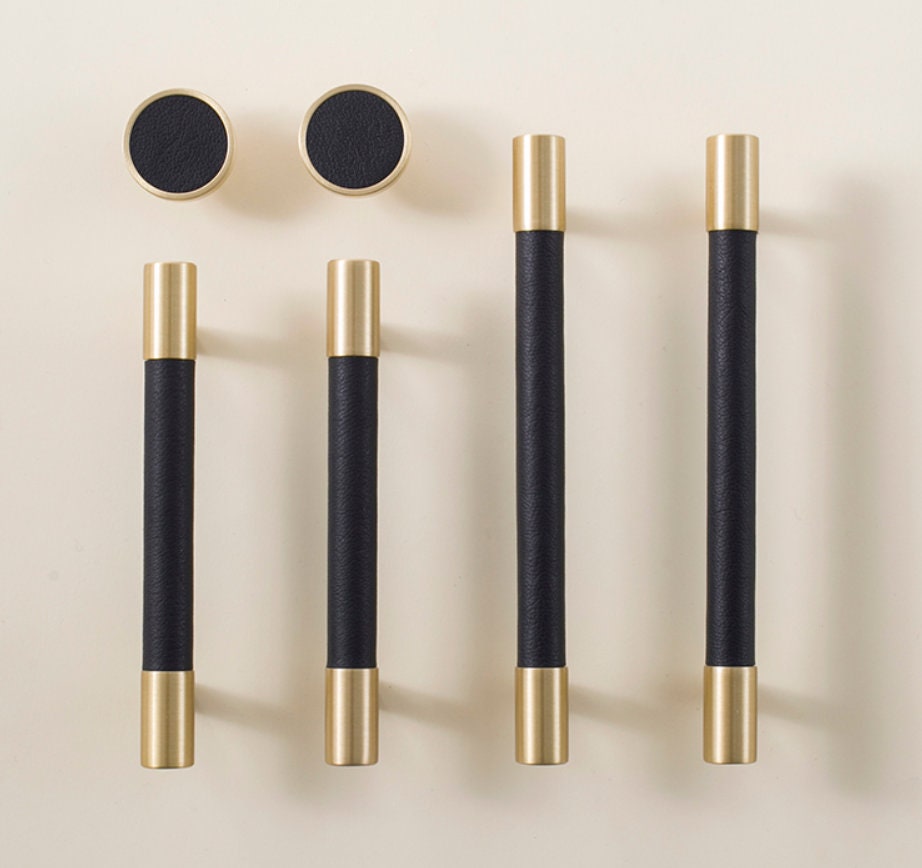 European Style Leather Drawer Handles Colorful Dresser Knobs - Etsy UK