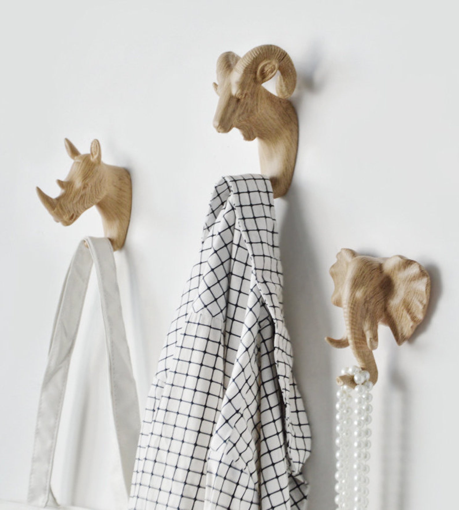 Vivid Modern Wall Hooks Animal Decorative Wall Hooks Handmade - Etsy