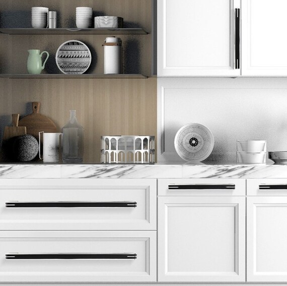 Black And White Kitchen Cabinet Knobs