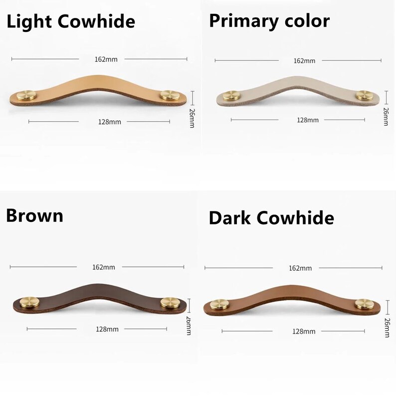 Candy Rich Colors Leather Handles Drawer Dresser Cupboard | Etsy