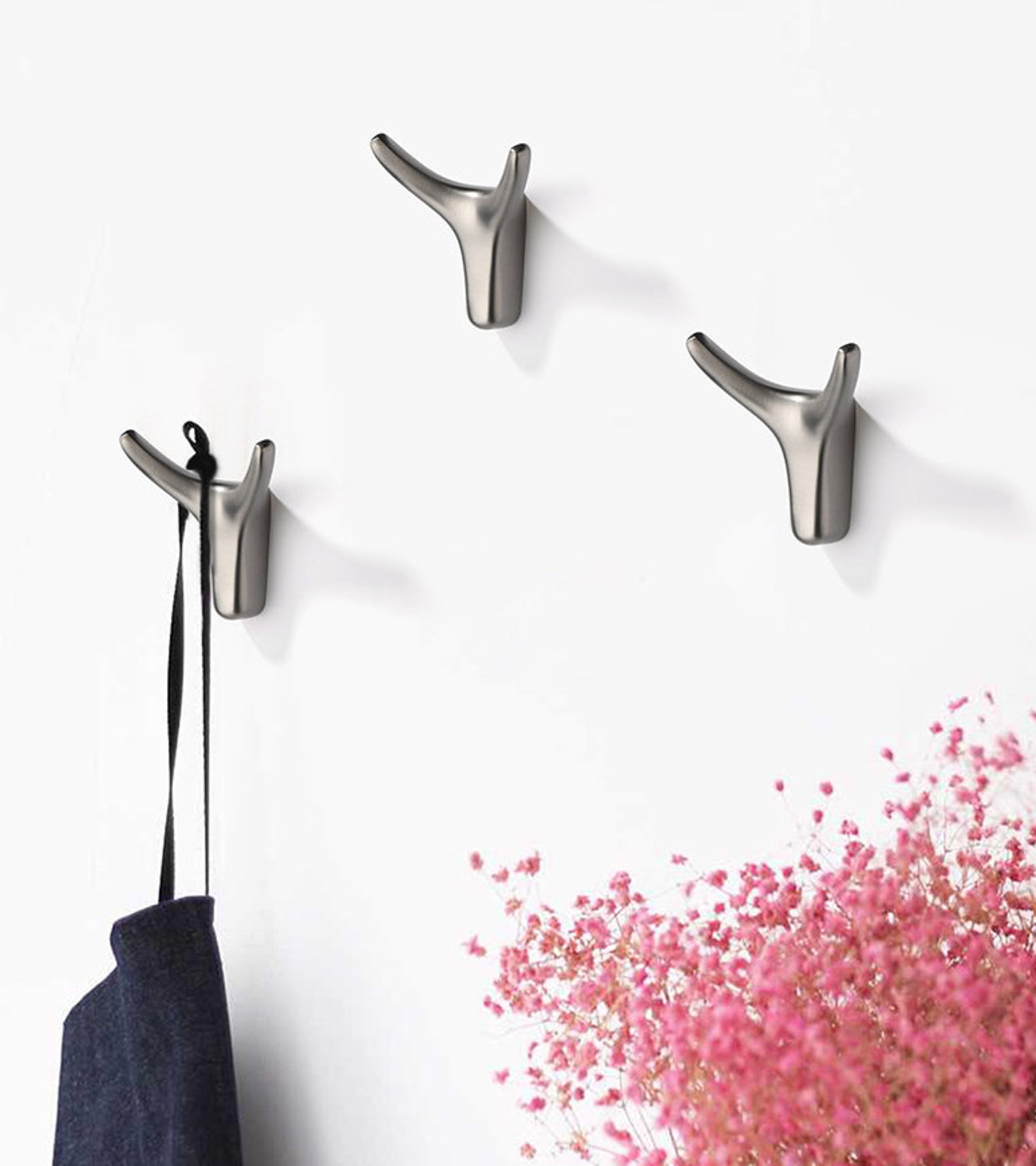 Solid Antlers Hook Coat Hook Decorative Wall Hooks Coat - Etsy