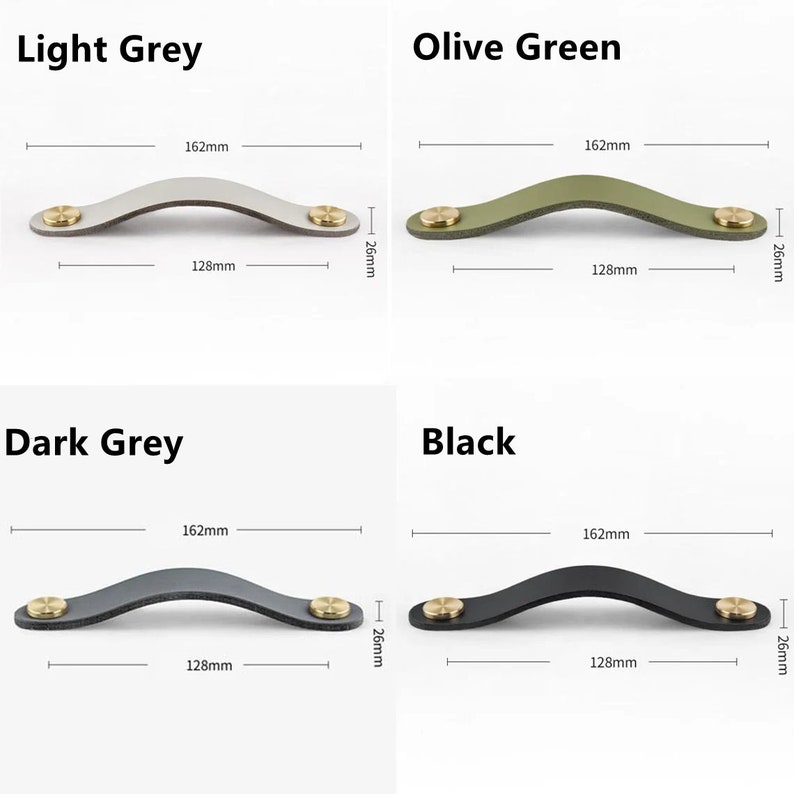 Candy Rich Colors Leather Handles Drawer Dresser Cupboard | Etsy