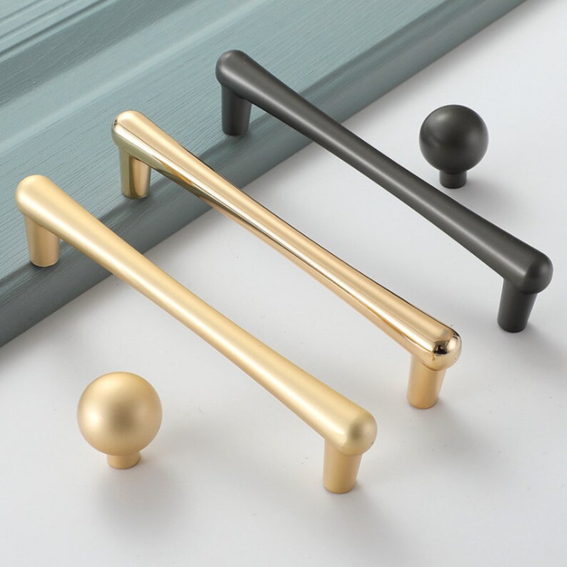 Slim Minimalist Style Heavier Closet Handle Kitchen Cabinet - Etsy
