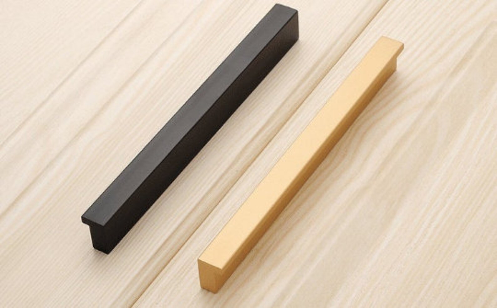 Rose Gold Black Kitchen Cabinet Handles T Handles Modern Knob - Etsy