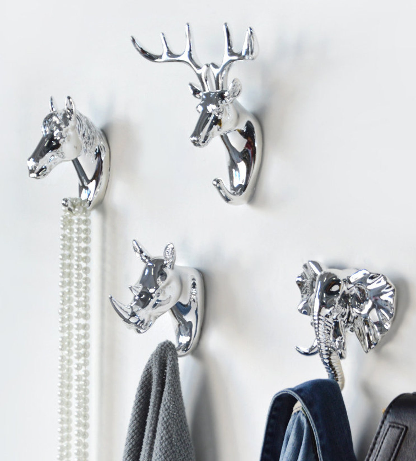 Vivid Modern Wall Hooks Animal Decorative Wall Hooks Handmade - Etsy