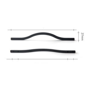 Streamline Drawer Knobs Black Cabinet Dresser Drawer Pulls - Etsy