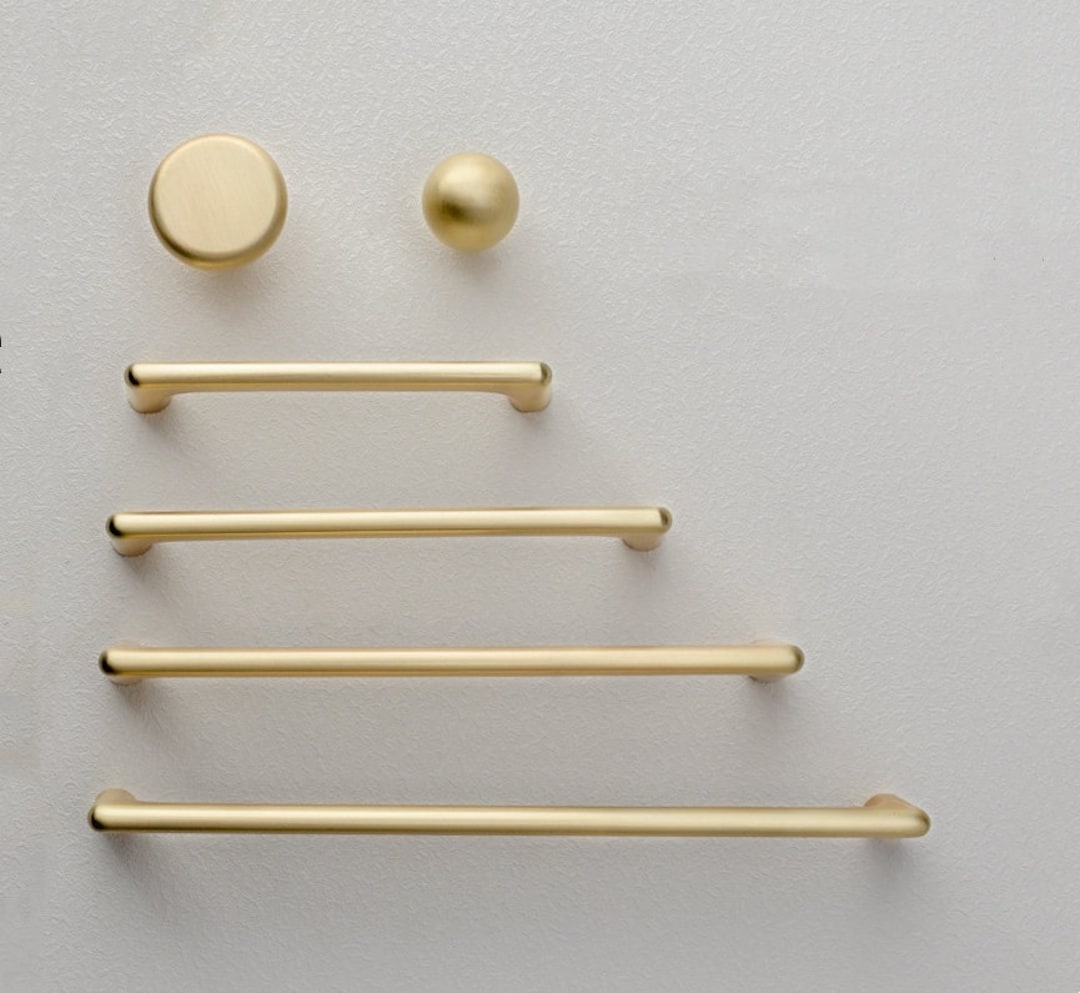Extra Long Brushed Gold Drawer Wardrobe Pulls Kitchen Cabinet - Etsy Canada