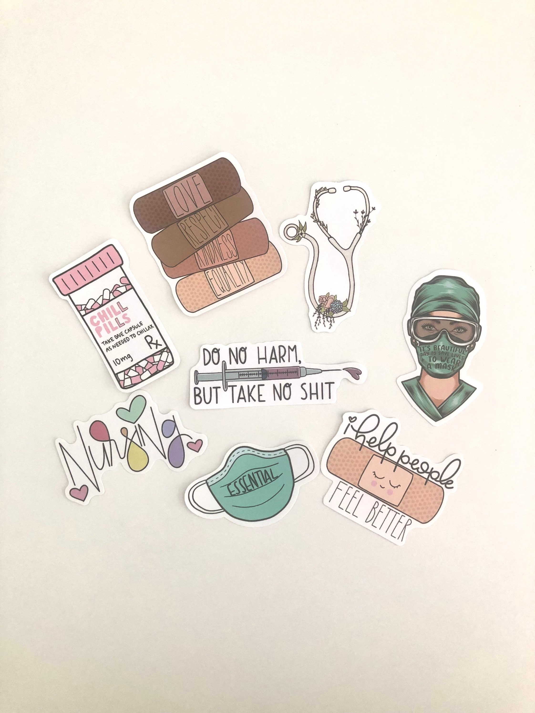 Nursing / Health Care Sticker Pack or Individuals | Etsy