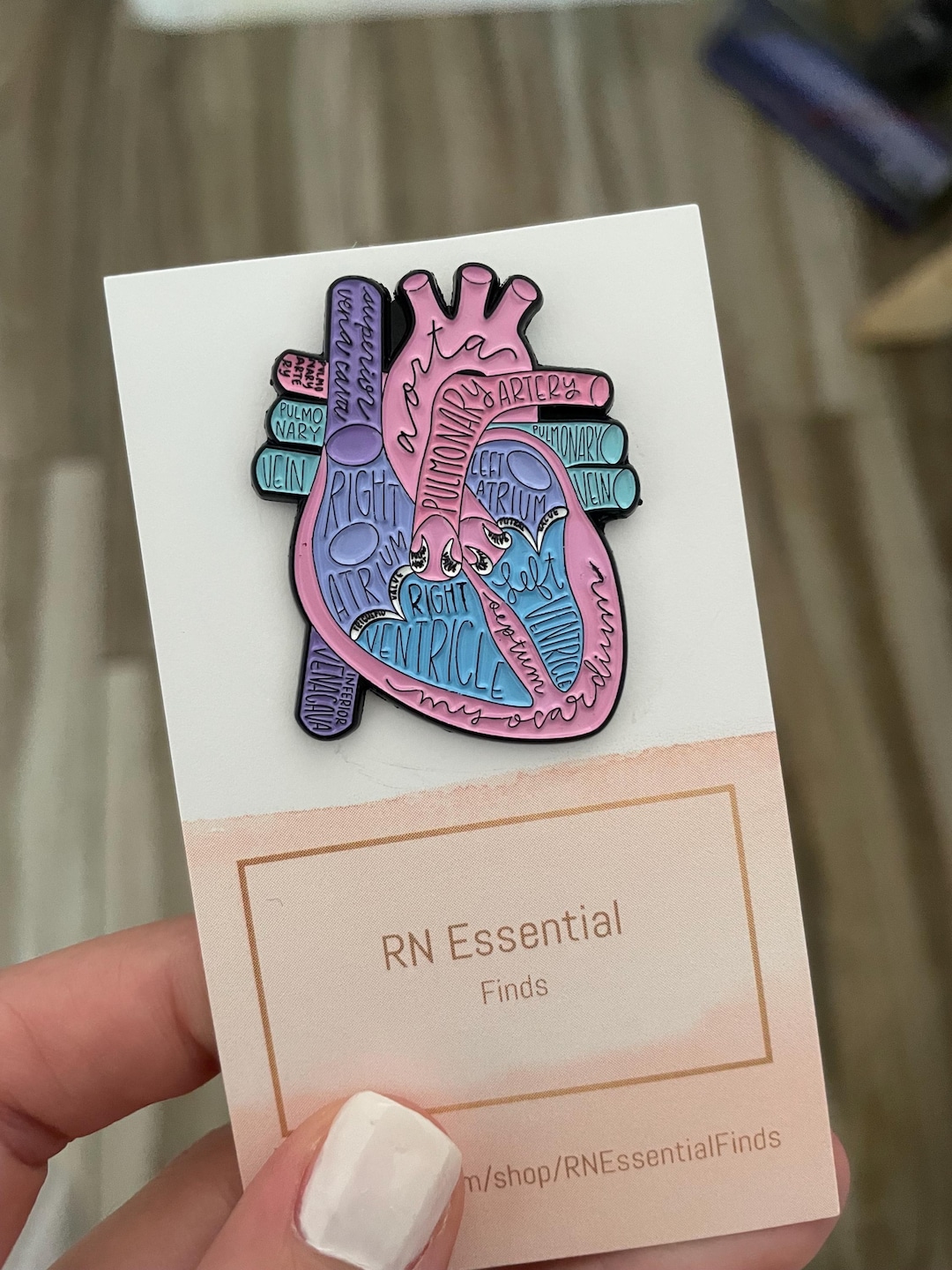 Human Heart Enamel Pin: Nurse/doctor Medical Gift - Etsy