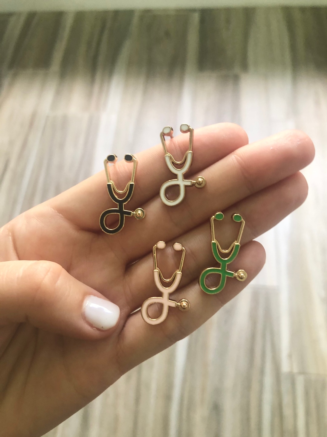 Gold or Silver Color Stethoscope Enamel Pin - Nurse Enamel Pin, Doctor ...