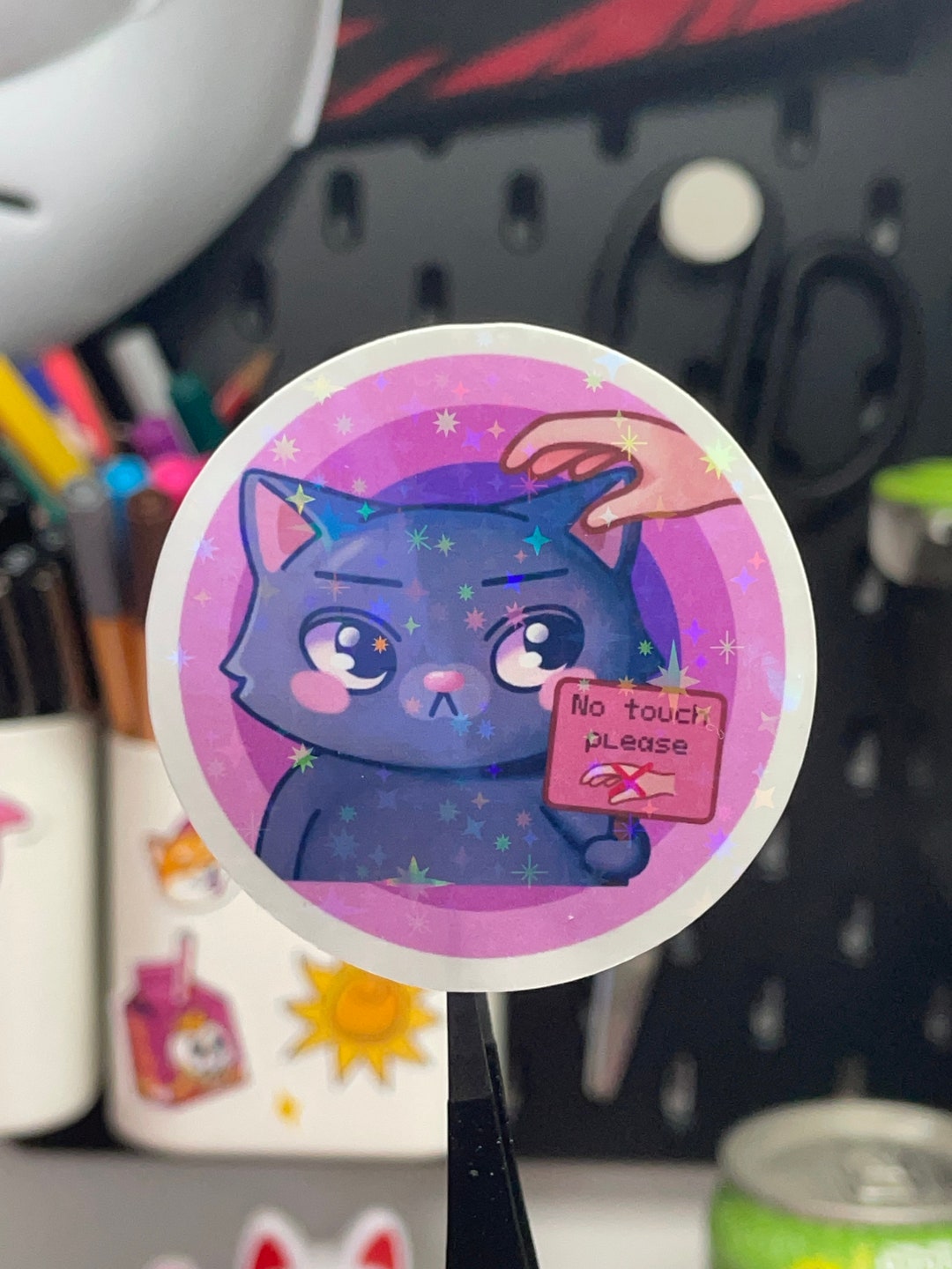 No Touch Pls Autism Cat buy 2 Get 1 Free Stickers, Autism, Scrapbooking ...