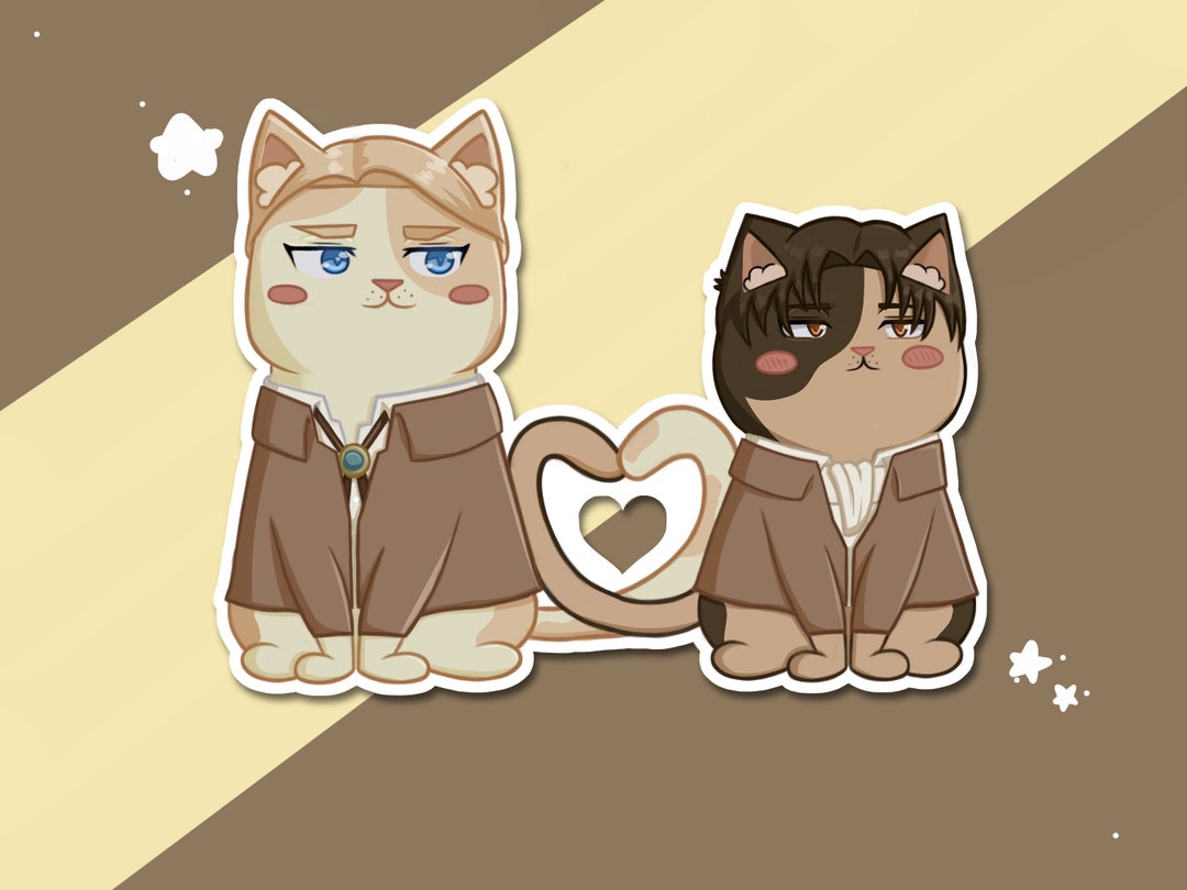 Eruri Matte Sticker (BUY 2 GET 1 FREE) - Anime Stickers, Eruri, Cat ...