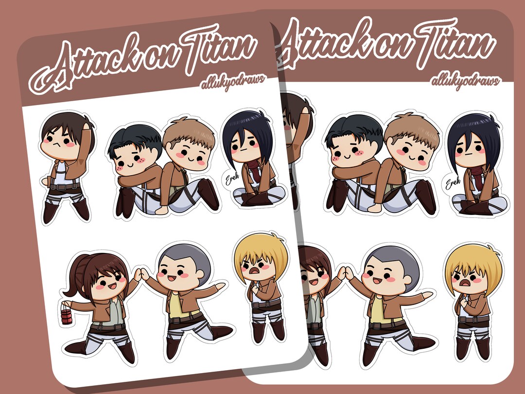 Titan Sticker Sheet (BUY 2 GET 1 FREE) - Anime Sticker, Titan, Anime ...