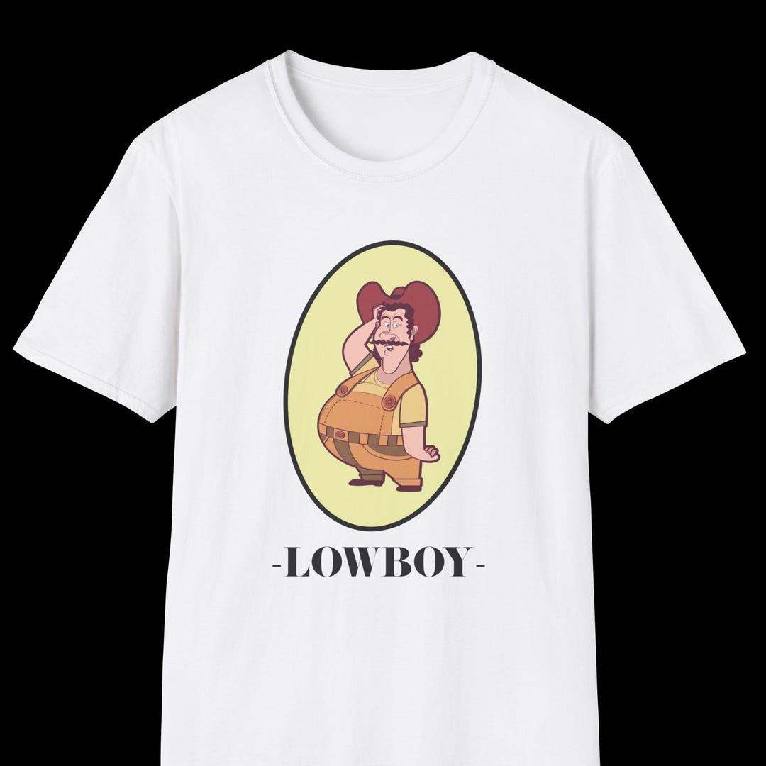 Funny Lowboy Unisex Softstyle T-shirt With Lost Cowboy, Hilarious ...