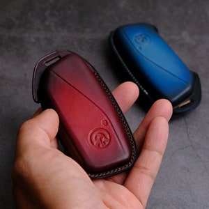 2023 BMW X7 Key Fob Cover, Handcraft Leather Key Case for BMW X7 I7 XI ...