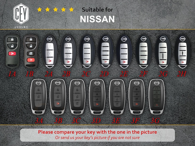 Nissan Titan Leather Key Fob Cover, Personalized Key Case for Nissan ...