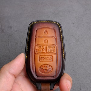 Cover for Toyota Bz4x 2023 2024 Key Fob, Handcrafted Leather for Toyota ...