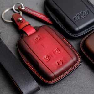 2014-2023 Chevrolet Silverado Key Case, Leather Key Fob for Chevrolet Silverado ZR2 High Country ...