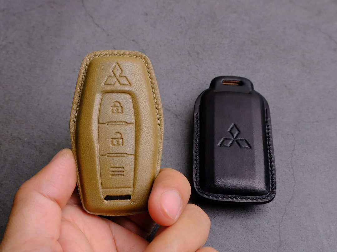 Mitsubishi Eclipse Cross Key Fob Cover, Leather Key Case for Mitsubishi ...