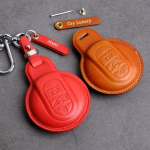 2024 2023 MINI Key Fob Cover, Leather Key Case for Mini One S Clubman ...