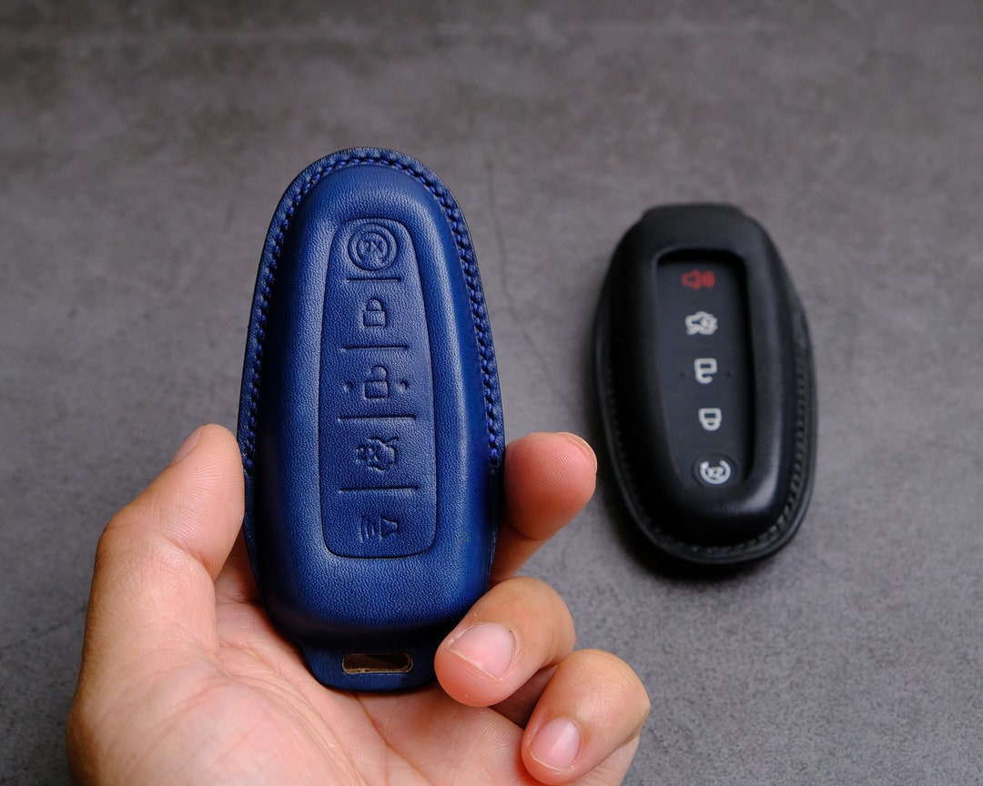 2011 - 2015 Ford Edge Key Fob Cover, Handcraft Leather Key Case for ...